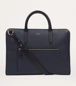 Smythson Leather Ultra Slim Briefcase