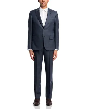 Paul Smith Soho Canvas Sharkskin Extra Slim Fit Suit - Grey/ Blue