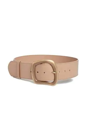 Gabriela Hearst Simone Leather Waist Belt Nude