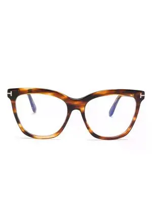 TOM FORD Cat-eye Frame Glasses - Brown