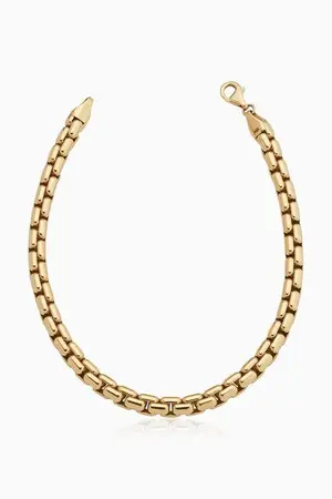 ORADINA 14k Round Bodega Box Bracelet - Yellow Gold