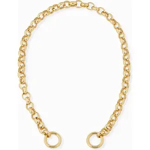 ORADINA 14k Yellow Gold Rimini Rolo Connector Bracelet - Yellow Gold - Without Clasp