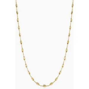ORADINA 14k Wanderlust Station Necklace - Yellow Gold