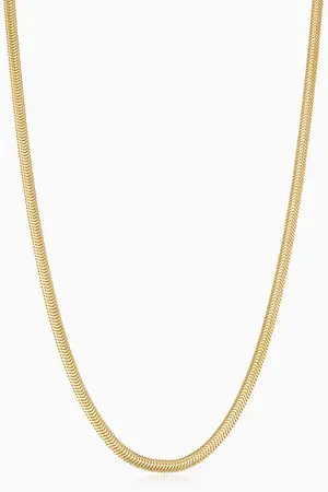 ORADINA 14k Snake Chain Choker - Yellow Gold