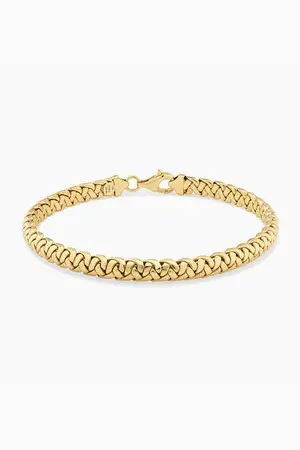 ORADINA 14k Caesar Bangle Bracelet - Yellow Gold