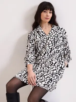 PHASE EIGHT Printed Mini Tunic Dress
