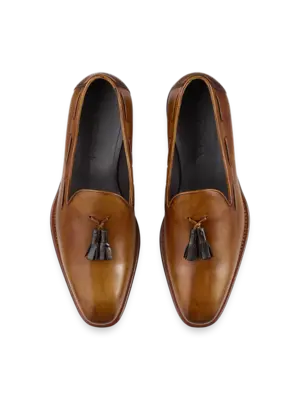 PAUL FREDRICK Ethan Tassel Loafer