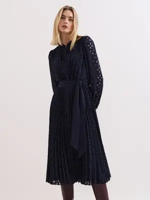 PHASE EIGHT Marina Pleated Midi Dress