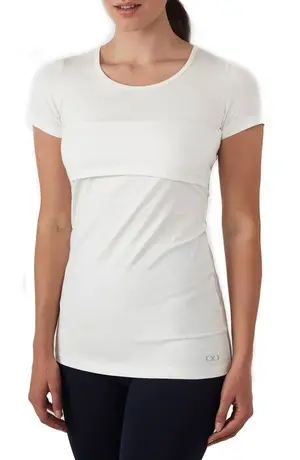 MODERN ETERNITY Maternity & Nursing Top - Egg Shell