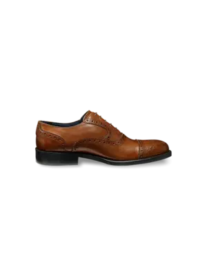 PAUL FREDRICK Leather Cap Toe Oxford