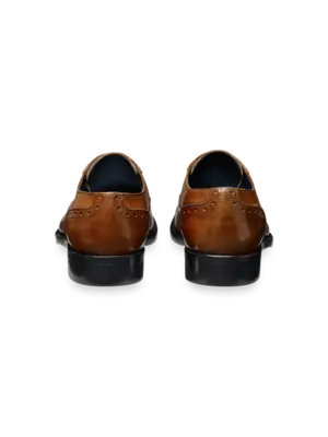 PAUL FREDRICK Leather Cap Toe Oxford