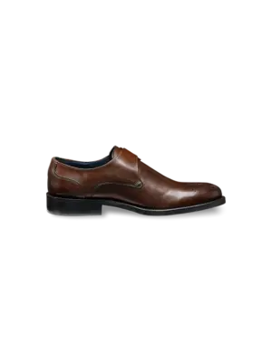 PAUL FREDRICK Henry Leather Monk Strap