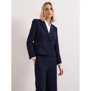 PHASE EIGHT Aubrie Single Button Cropped Blazer - Navy
