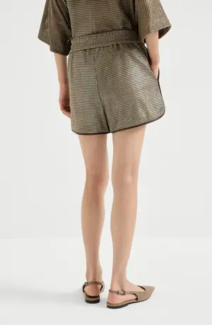 Brunello Cucinelli Leather Shorts