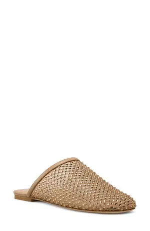 STUART WEITZMAN Bareitall Mesh Mule - Adobe Beige