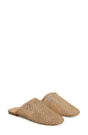 STUART WEITZMAN Bareitall Mesh Mule - Adobe Beige