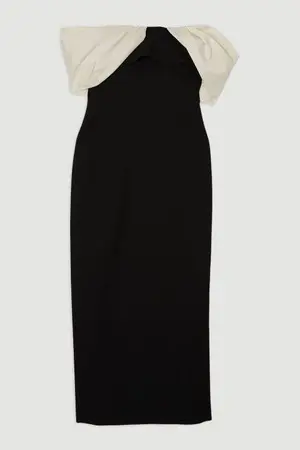 Karen Millen Taffeta Sleeve Maxi Dress
