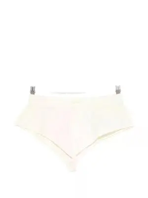 ENTIRE STUDIOS Pixie Buttoned Mini Shorts - Neutrals