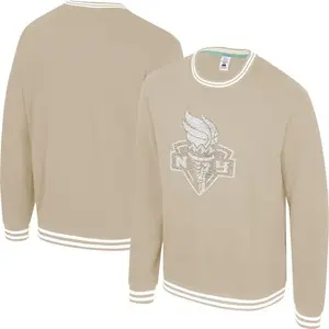 STADIUM ESSENTIALS New York Liberty Club Level Chenille Pullover Sweatshirt - Tan