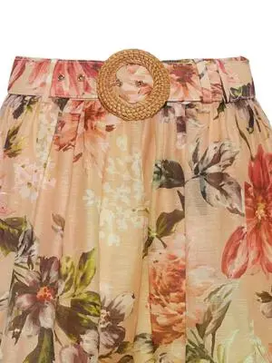 Cara Cara Alba Floral-print Skirt - Neutrals