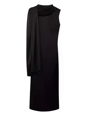 Another Tomorrow Scarf-detail Dress