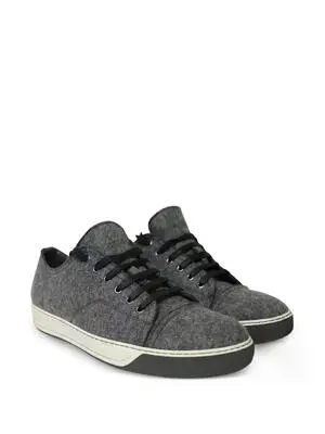LANVIN Felt Lace-up Sneakers