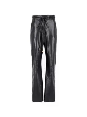 Nanushka High-rise Drawstring Trousers - Black