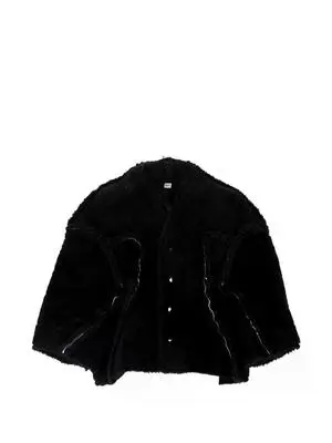 Rick Owens Shearling Cropped Jacket - Black