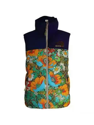 Gucci X The North Face Gloral Padded Vest - Blue