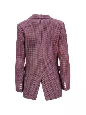 Maje Double-breasted Houndstooth Blazer