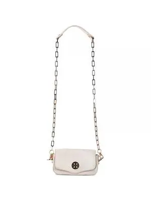 Tory Burch Chain-strap Leather Mini Bag - White