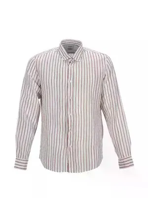 Brunello Cucinelli Striped Leisure-fit Shirt - White