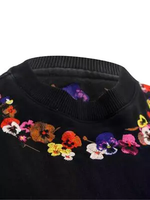 Givenchy Flower-embroidered Cotton Sweatshirt