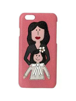 Dolce & Gabbana Leather Iphone 6 Case - Pink