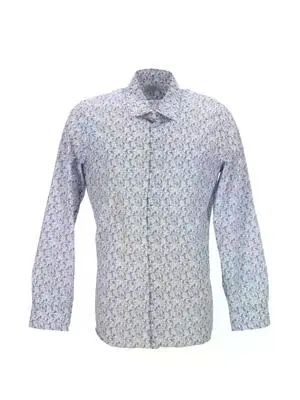 Prada Printed Cotton Shirt - Blue