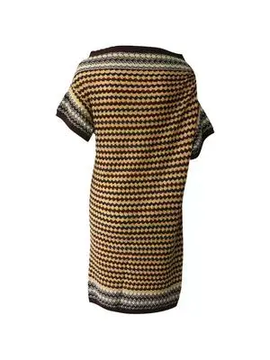 Missoni Patterned Knit Off-shoulder Dress