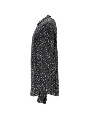 Dolce & Gabbana Printed Long-sleeve Shirt - Black