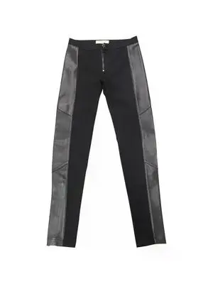 Burberry Leather-panel Leggings - Black