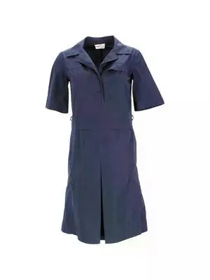 Prada Short-sleeve Midi Shirt Dress - Blue