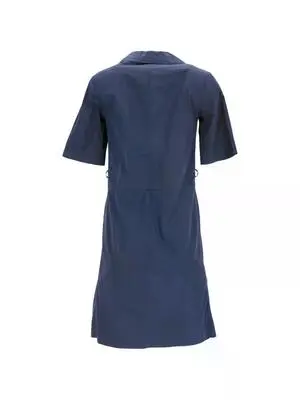 Prada Short-sleeve Midi Shirt Dress - Blue