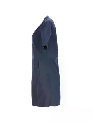 Prada Short-sleeve Midi Shirt Dress - Blue