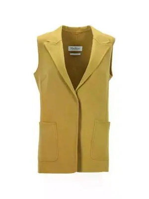 Max Mara Double-faced Wool Vest - Yellow