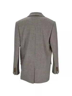 Brunello Cucinelli Houndstooth-pattern Double-breasted Blazer