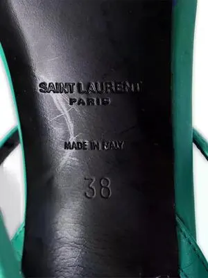 Saint Laurent Jane Ankle Strap Heeled Sandals
