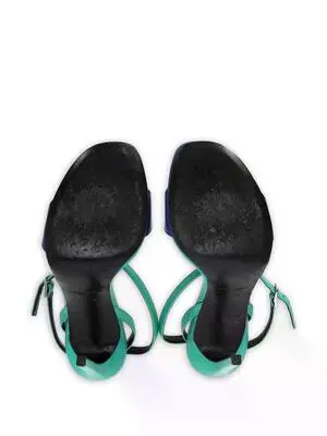 Saint Laurent Jane Ankle Strap Heeled Sandals