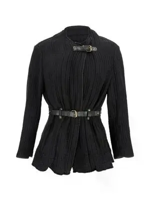 ISABEL MARANT VINTAGE Leather-belt Jacket - Black