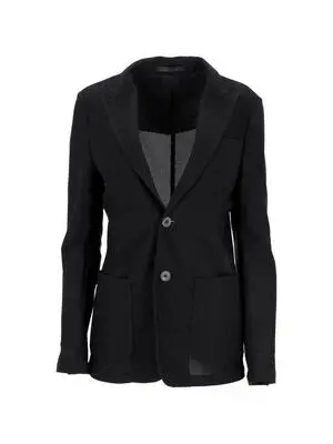Giorgio Armani Mesh Back Peak Lapels Blazer