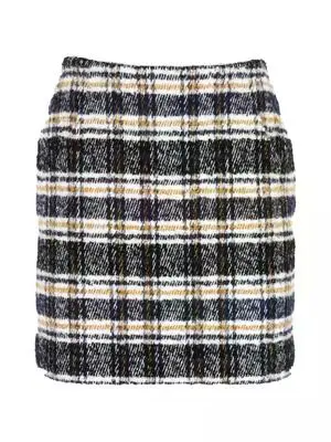 Maje Plaid Mini Skirt