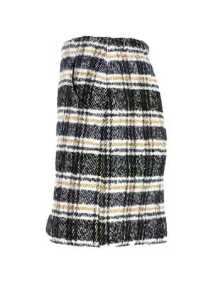 Maje Plaid Mini Skirt