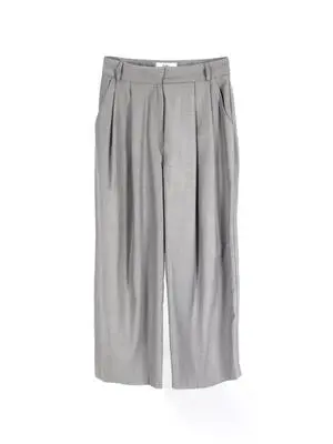 THE FRANKIE SHOP Pleated Wide-leg Trousers - Grey